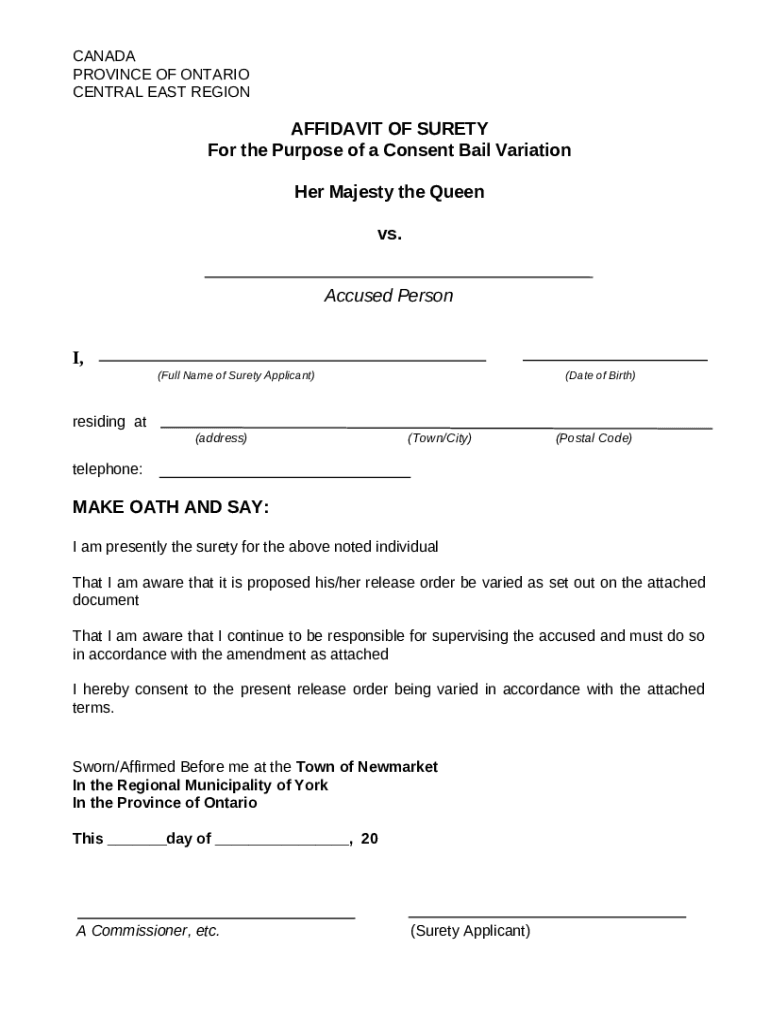 2502 - Surety; of affidavit; two or more undertakings ... Doc Template | pdfFiller