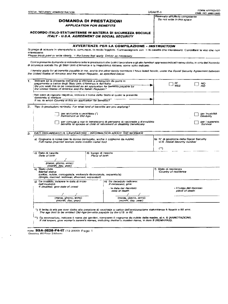 Fillable Online best.ssa.govformsssa-7104Form Approved Social Security ...