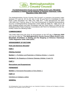 Fillable Online tro trafficpenaltytribunal gov The Nottinghamshire ...