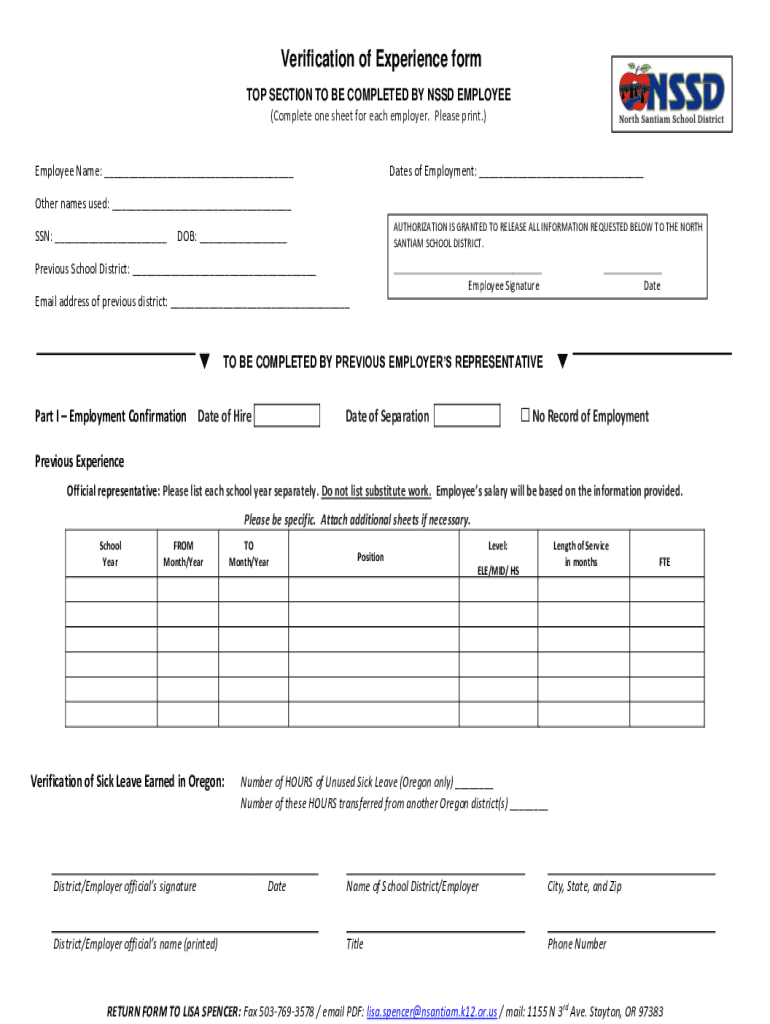 Fillable Online or02210612.schoolwires.netcmslibVerification of ...