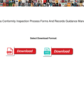 Fillable Online Faa Conformity Inspection Process Forms And Records ...