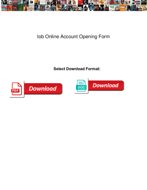 Fillable Online Iob Online Account Opening Form forced. Iob Online Account Opening Form neuzeit ...