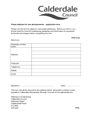 Fillable Online Address application form Fax Email Print - pdfFiller