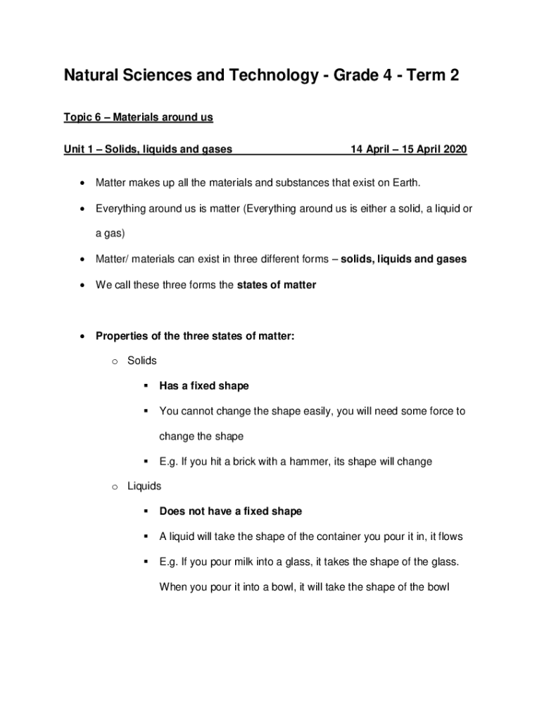 Fillable Online Browse Printable 4th Grade Science Worksheets ...