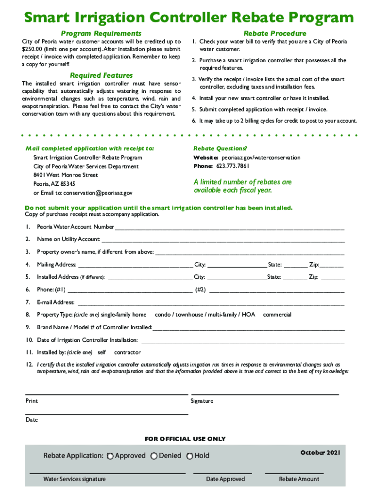 Fillable Online Did You Know There Are Smart Irrigation Controllers? Fax Email Print - pdfFiller