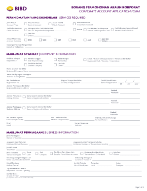 Fillable Online CORPORATE INTERNET BANKING APPLICATION FORM / BORANG ... Fax Email Print - pdfFiller