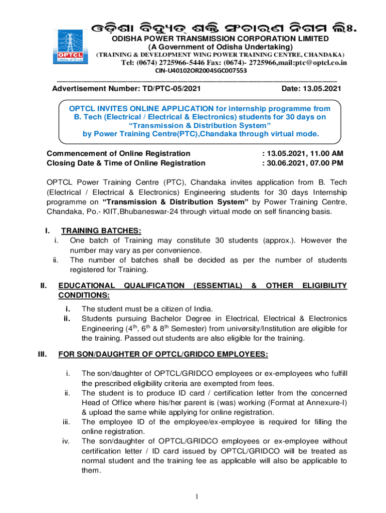 Fillable Online repo.optcl.co.in training2021 assets(TRAINING ...