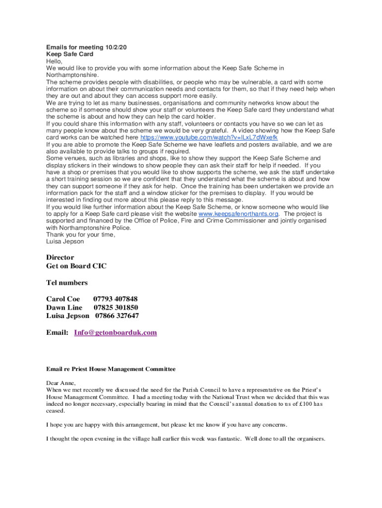 Fillable Online Email Examples and Templates for Staff and ...