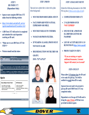 Fillable Online www.dover.af.milPortals22STEP 1 DD FORM 1172 ...