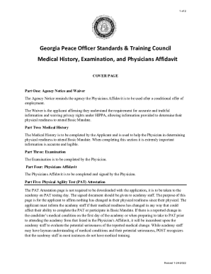Fillable Online www.gapost.org pdffile PhysicianAffidavitV2021Georgia ...
