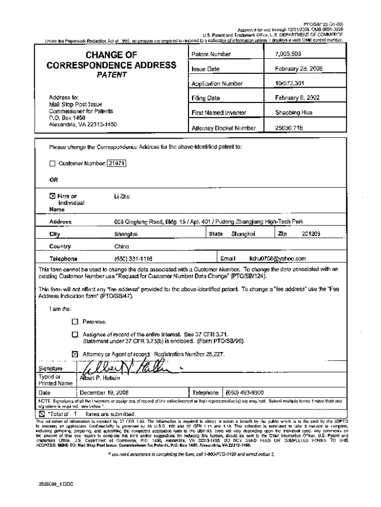 Fillable Online PTO/SB/30EFS (07-09) (Submitted Only via EFS-Web) Fax ...