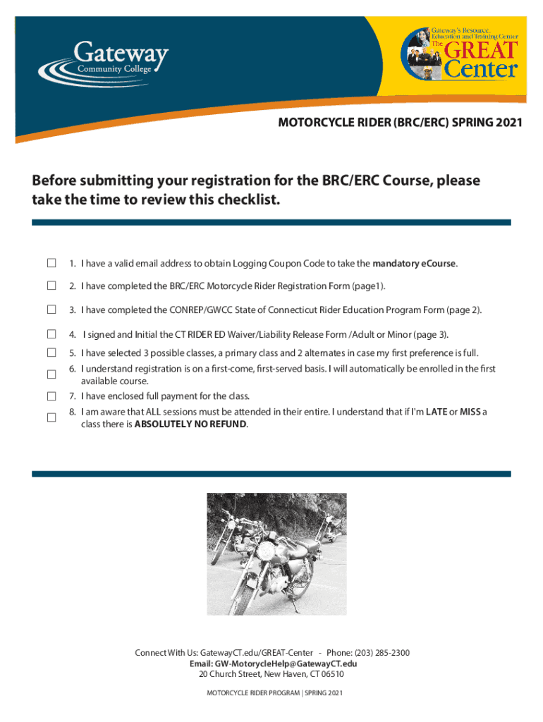 Fillable Online Before submitting your registration for the BRC/ERC ...