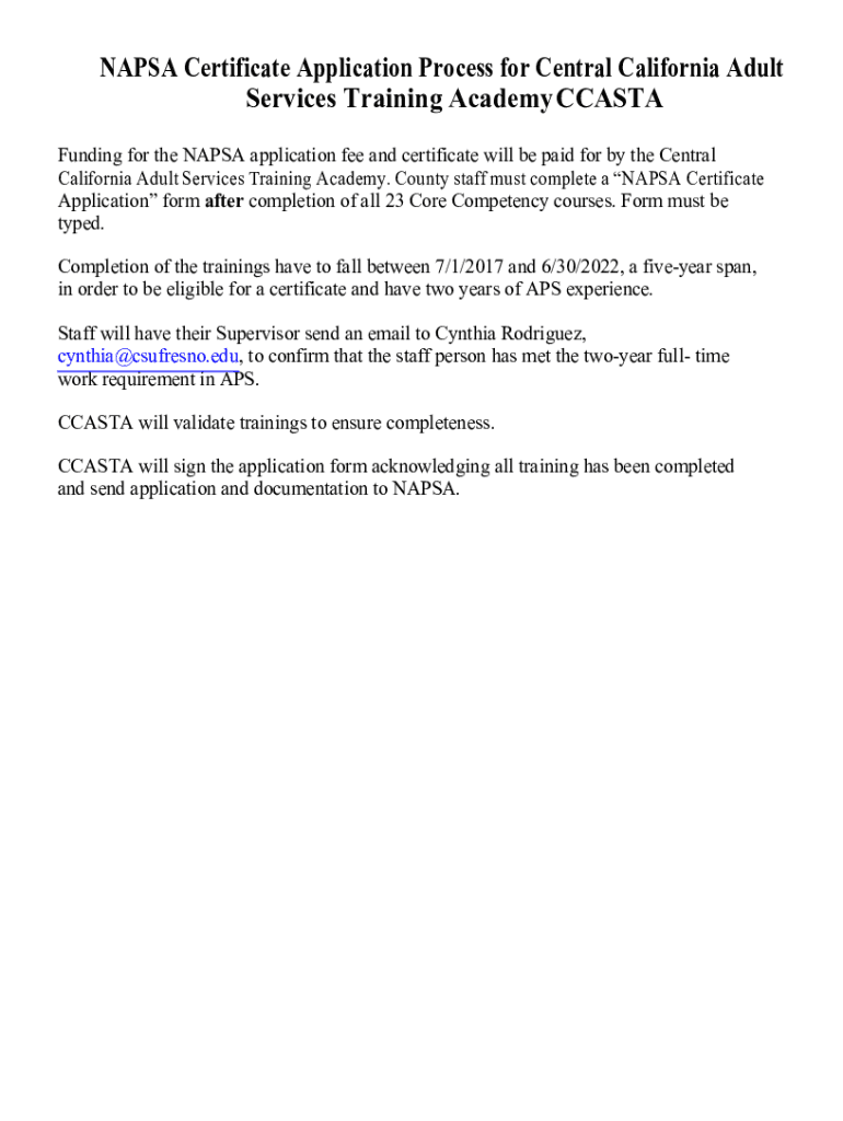 Fillable Online Fillable Online NAPSA Certificate Request Process 7-17 ...