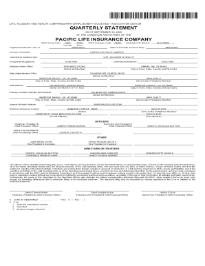 Fillable Online Official NAIC Annual Statement Blank - in Fax Email ...