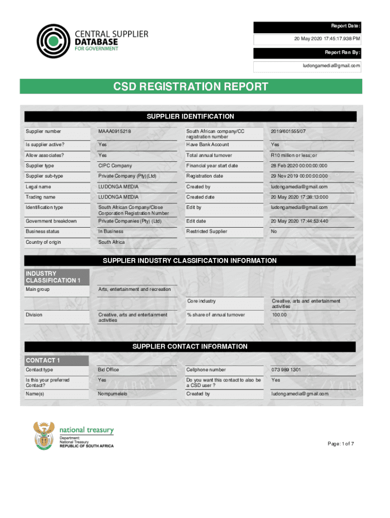 Fillable Online CSD Registration Document - Unesco Fax Email Print ...