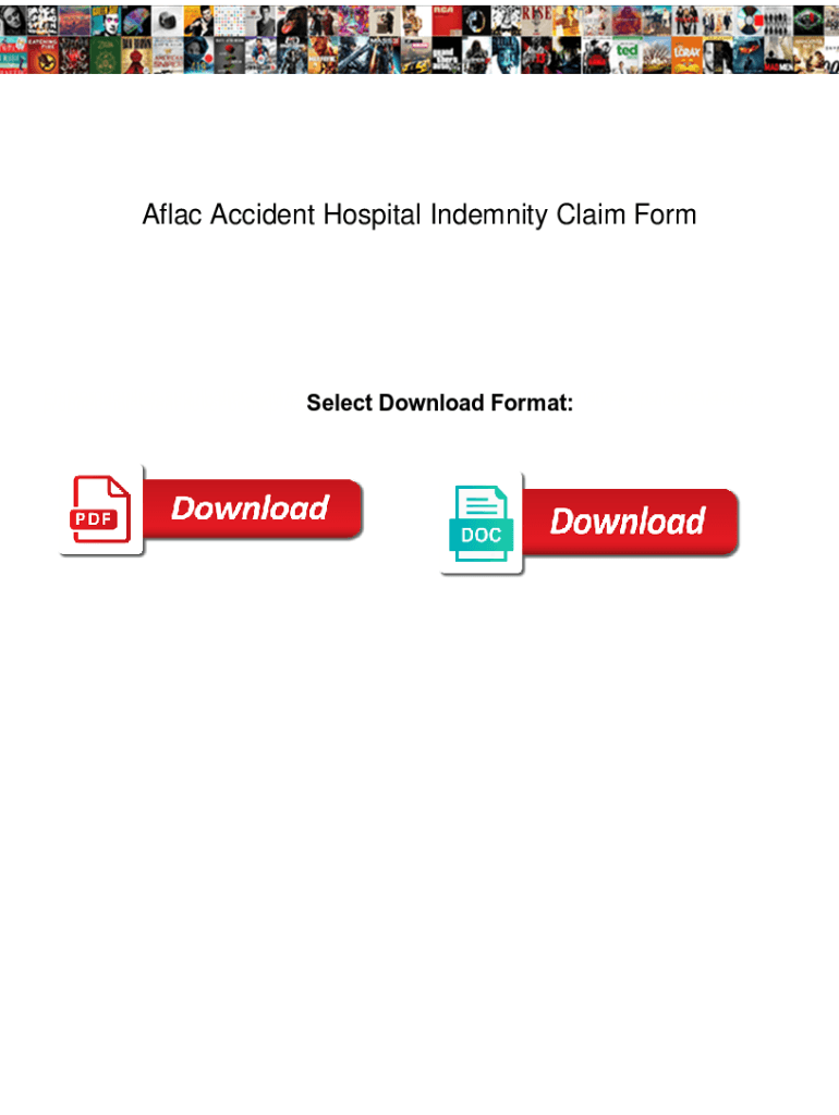 Fillable Online Aflac Accident Hospital Indemnity Claim Form adamian ...