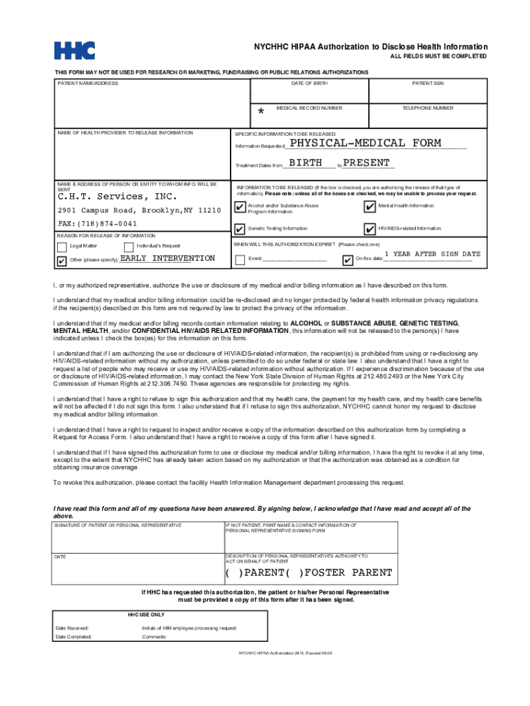 Fillable Online Hhc Hipaa Form - Fill and Sign Printable Template ...