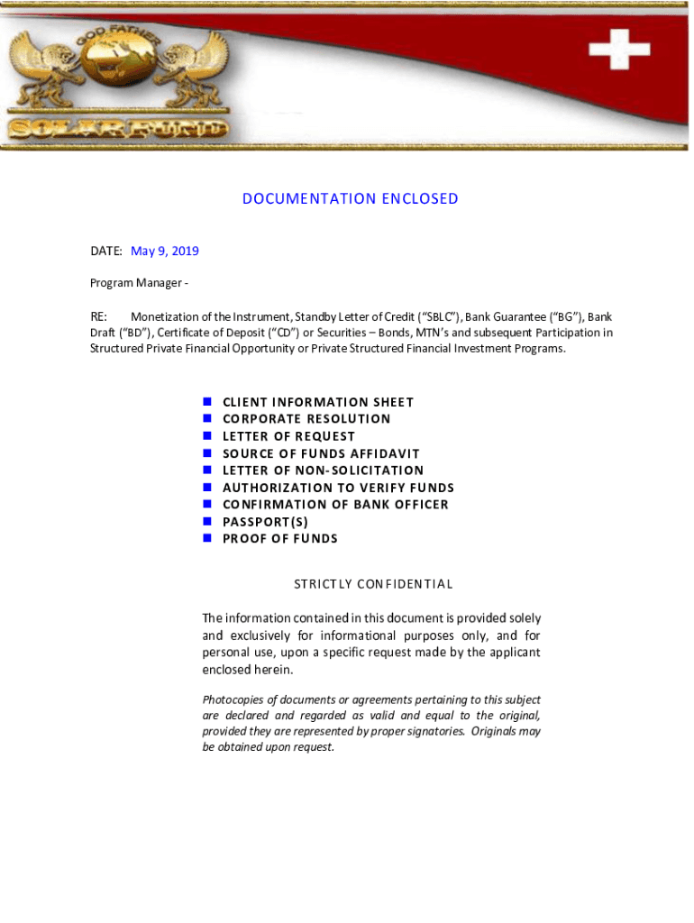 Fillable Online DOCUMENTATION ENCLOSED Fax Email Print - pdfFiller