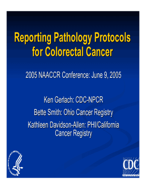 Fillable Online Reporting Pathology Protocols for Colorectal Cancer ...