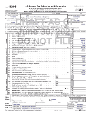 Fillable Online 1120S Form.pdf - Form 1120S U.S Income Tax Return for ...