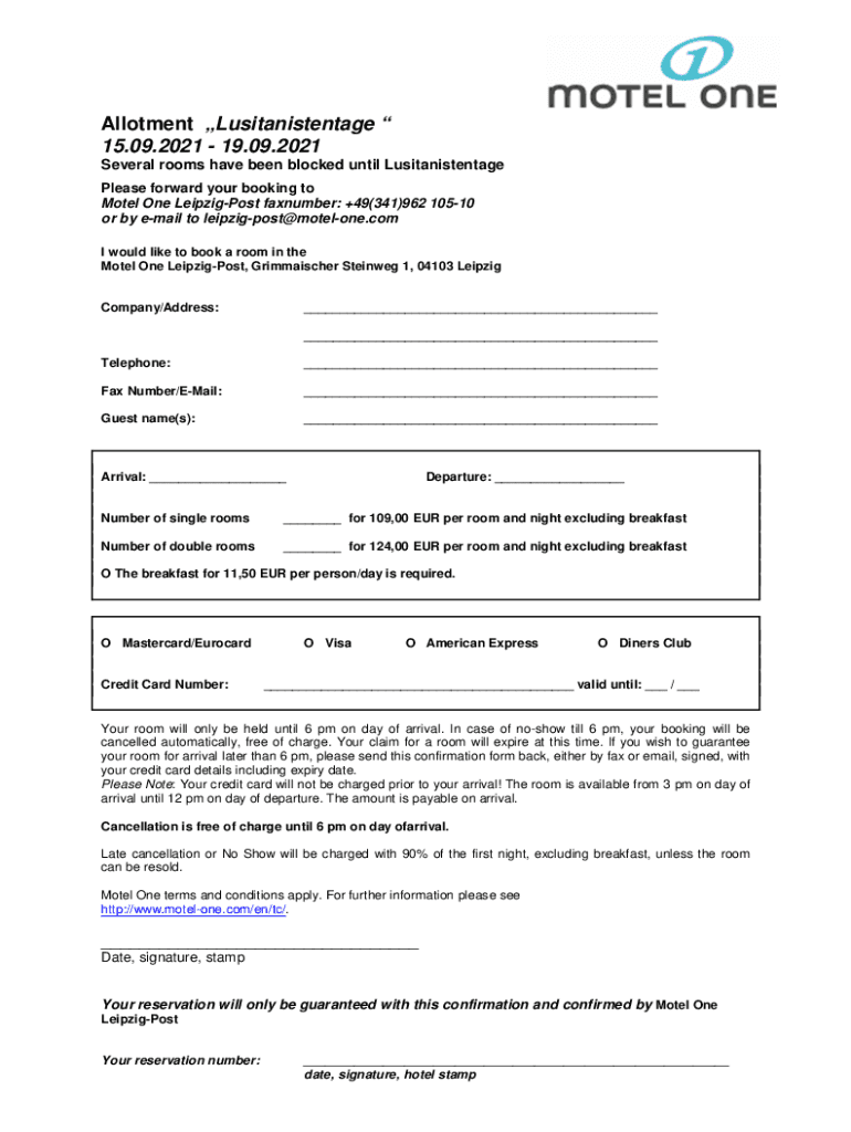 Fillable Online Wording To Use When Giving Out Room Block Information ...