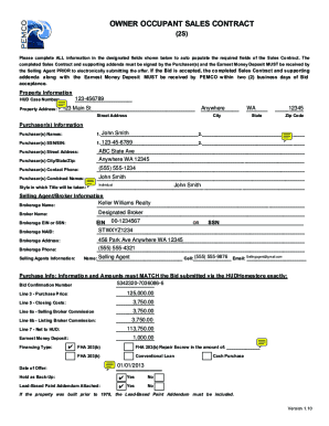 Fillable Online Owner Occupant Sales Package - Boardwalk Luxury Homes ...