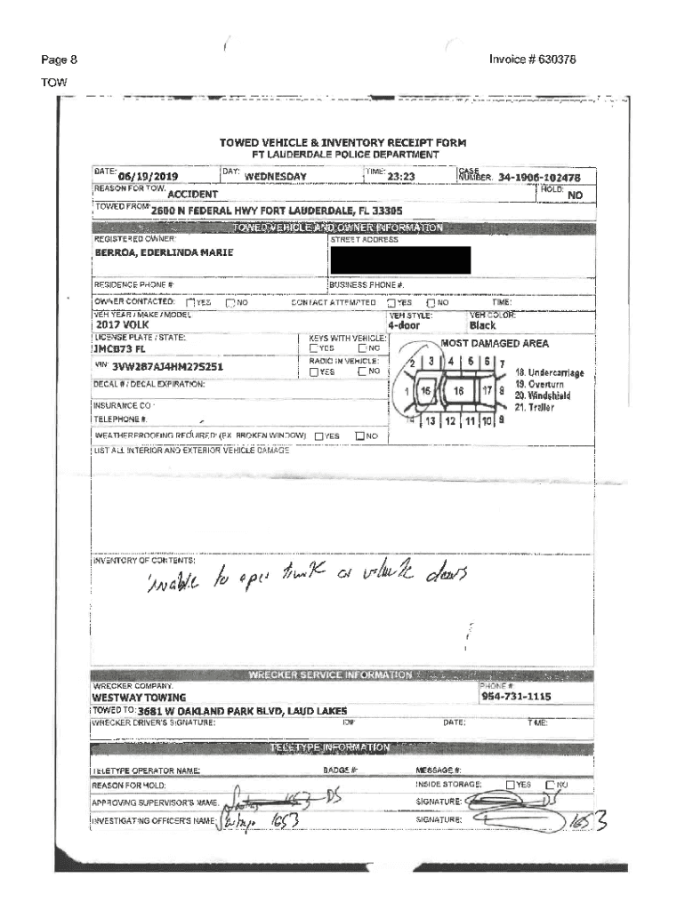 Fillable Online Towbook Towing Software - Cloud based towing software ...