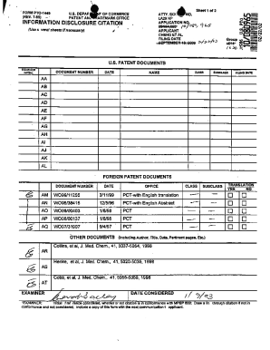 Fillable Online archive.orgdownloadgov' FORM PTO-1449 U.S. -SlT(DEPAF4T ...