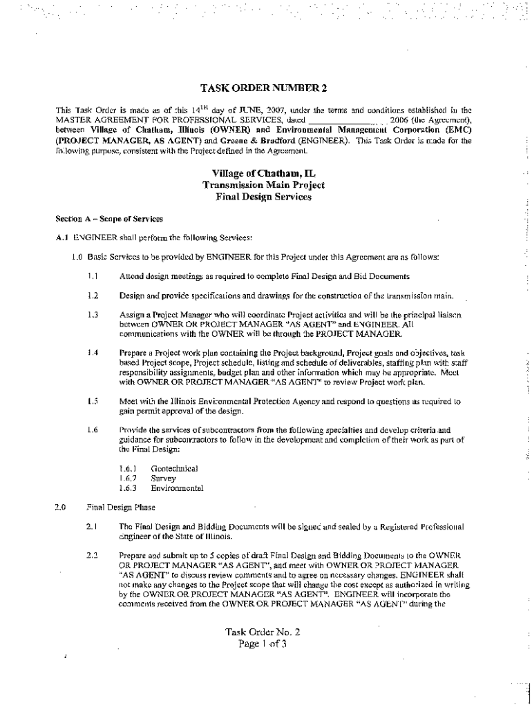 Fillable Online Task Order Definition: 555 Samples - Law Insider Fax ...