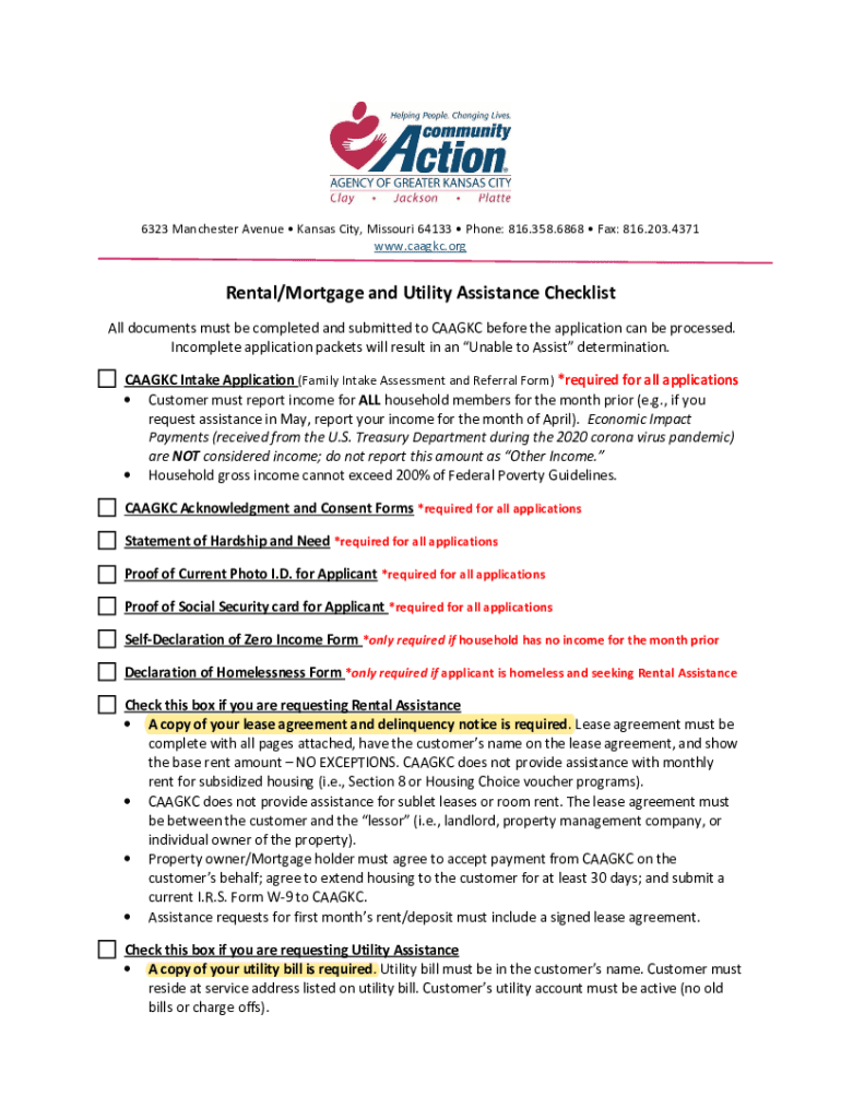 Fillable Online (Family Intake Assessment and Referral Form) - CAAGKC ...