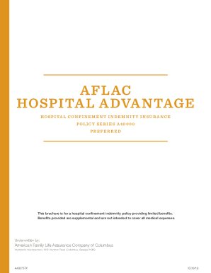 Fillable Online Aflac Claim Forms Hospital - Fill and Sign Printable ...