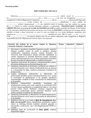 Fillable Online ANEXA 39 imputernicire persoana juridica - Politia ...