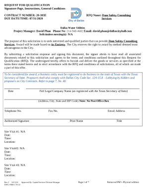 DOC SOLICITATION NUMBER: BC0816 - BidNet Doc Template | pdfFiller