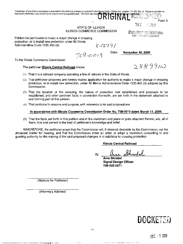 Fillable Online icc illinois Fillable Online Completion of this form is ...