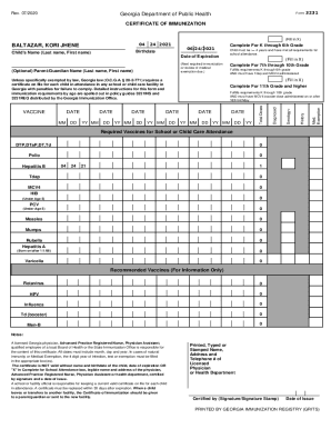Fillable Online Rev. 07/2020 Georgia Department of Public Health Form ...