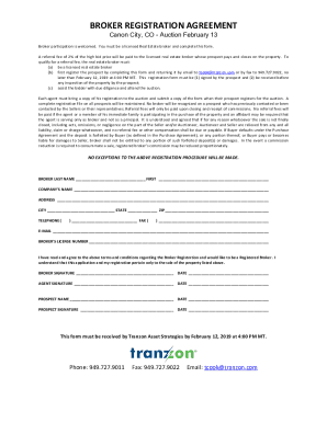 Fillable Online Broker Registration Form Fax Email Print - pdfFiller