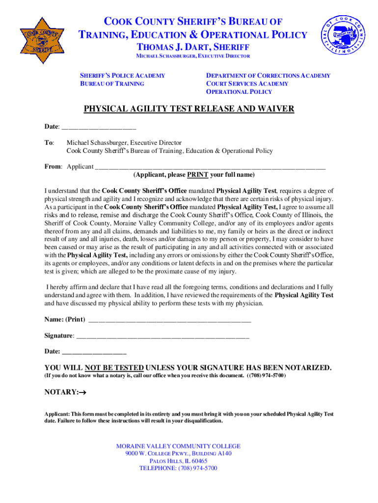 Fillable Online Fillable Online Cook County Sheriff's Department - 276 ...