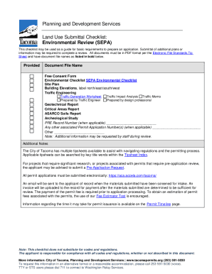 Fillable Online SEPA checklist guidance - Washington State Department ...