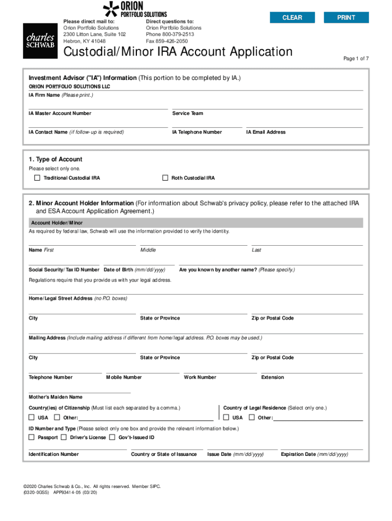 Fillable Online Fillable Online Contact Us - Orion Portfolio Solutions ...