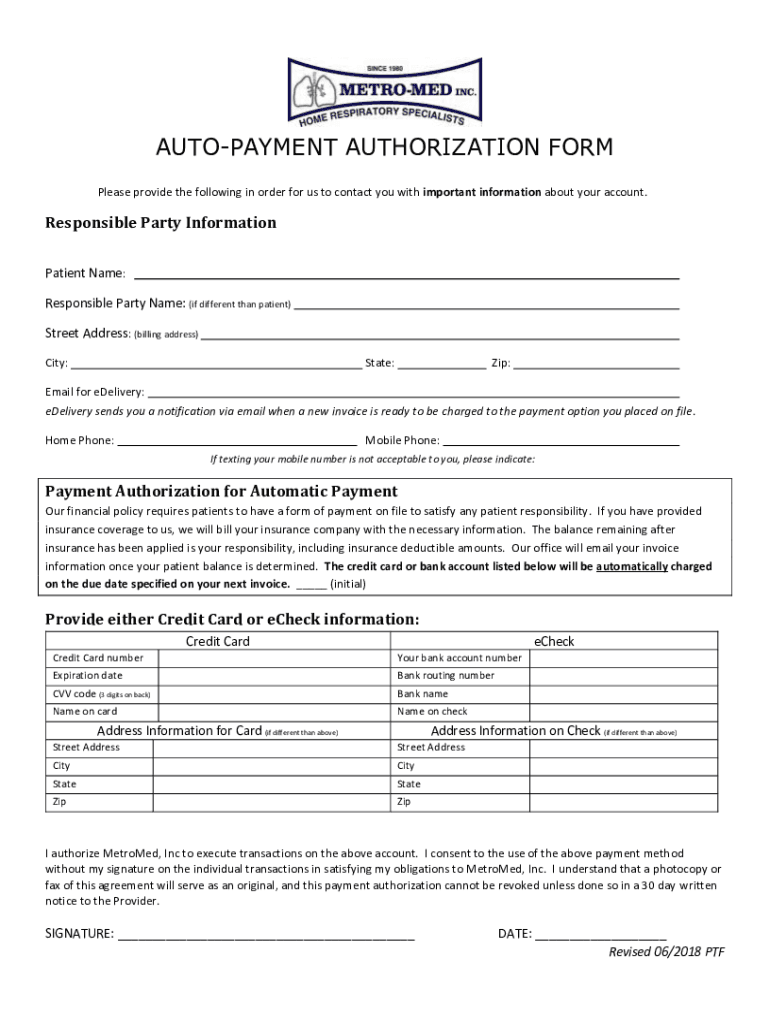 Fillable Online Auto Authorization Form - Fill Out and Sign Printable ...