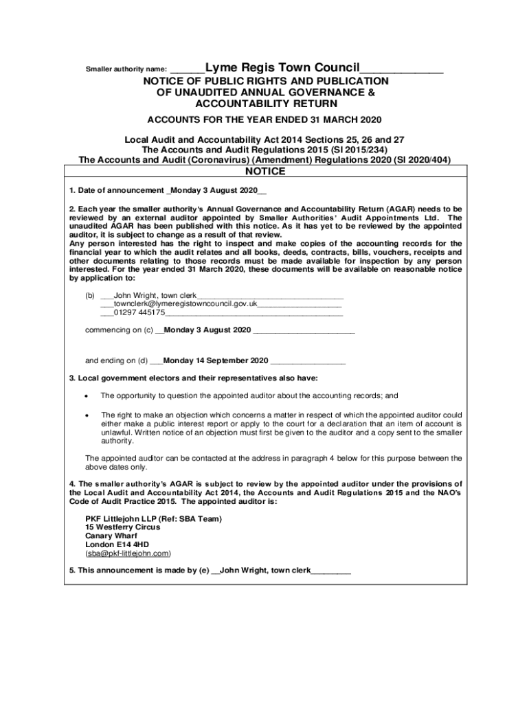 Fillable Online ACCOUNTABILITY RETURN Fax Email Print - pdfFiller