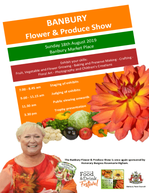 Fillable Online Produce Show Entry Booklet 19 Fax Email Print - pdfFiller