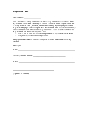 Sample Letter Doc Template | pdfFiller