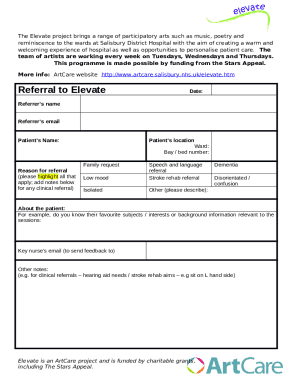 Elevate Referral - mg.salisbury.nhs.uk Doc Template | pdfFiller