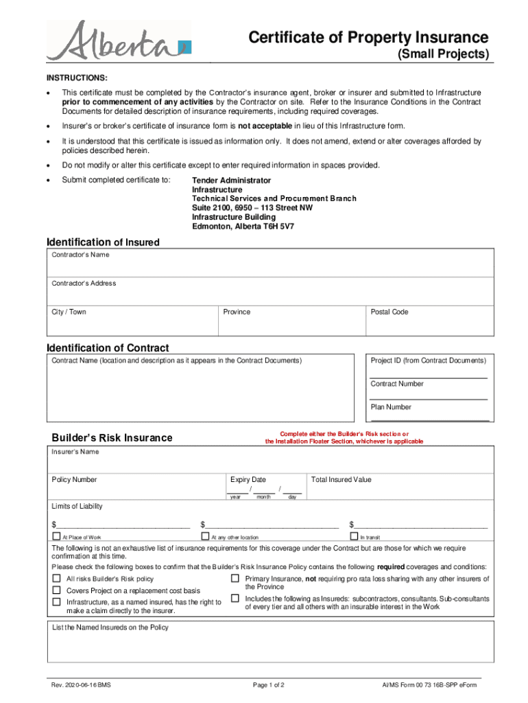 Fillable Online Certificate of Insurance (COI) DefinitionState of ...