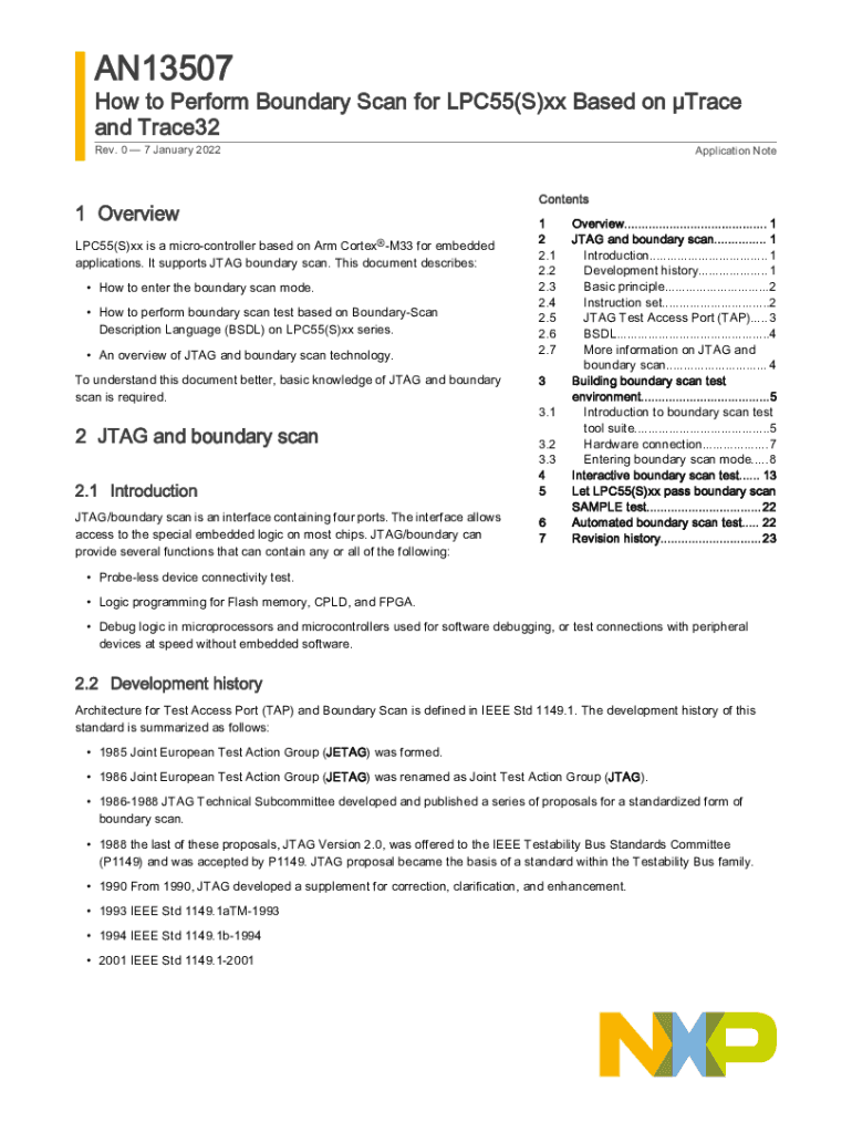 Fillable Online How to Perform Boundary Scan for LPC55(S)xx Based ... - NXP Fax Email Print ...