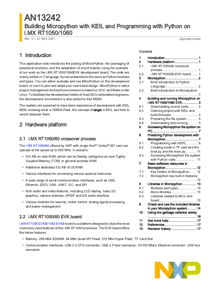 Fillable Online Building Micropython with KEIL and Programming with ...