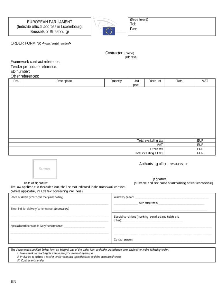 (Department) Tel: (Indicate official address in Luxembourg ... Doc ...