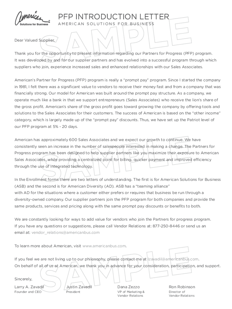 Fillable Online Business Partner Appreciation Letter - Sample ...