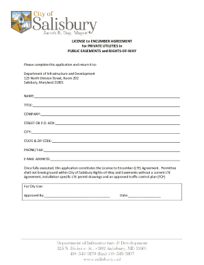 Fillable Online Fillable Online LICENSE to ENCUMBER AGREEMENT for ...